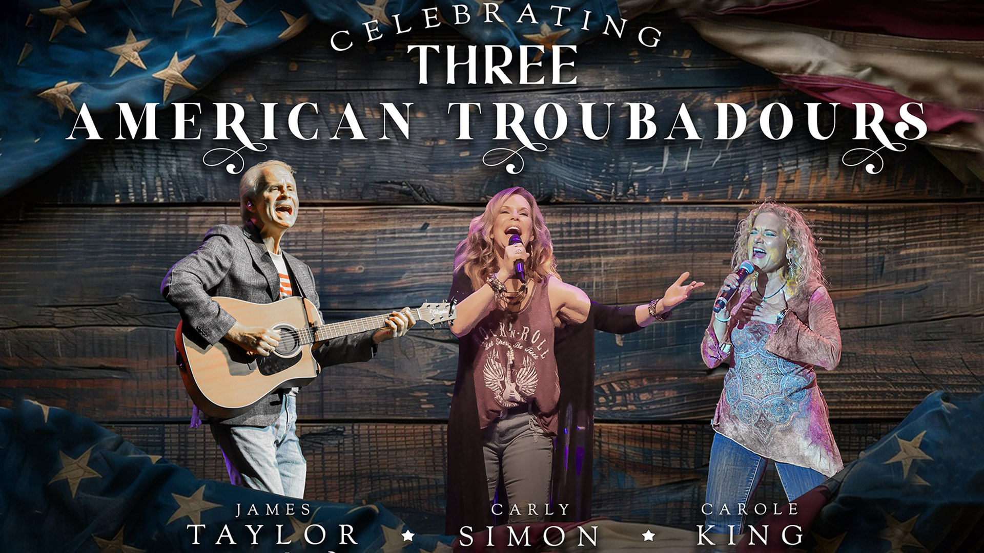 Three American Troubadours Tribute - Grunin Center for the Arts